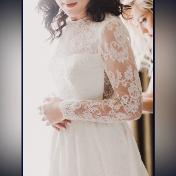 Dresses | Italian Lace And Silk Wedding Dress | Poshmark